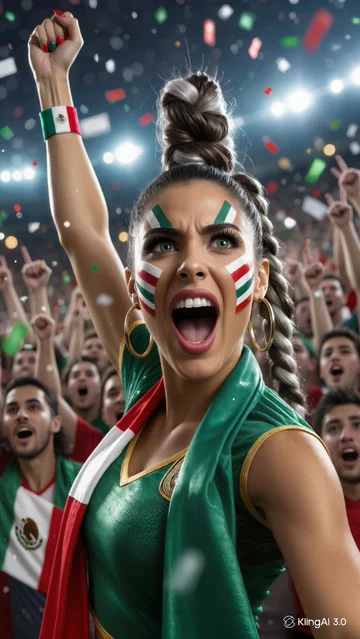 Fifa World Cup 2026 Mexico Fan Celebration Stadium | AI Video